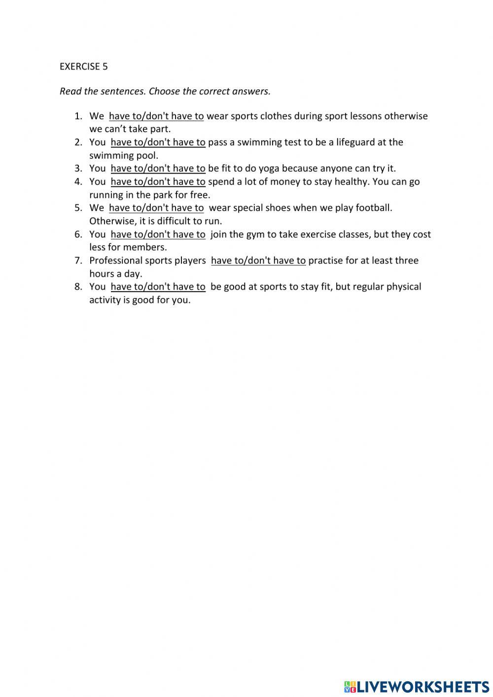 2215450 | IE0, Unit 8, Grammar and Vocabulary, Exercise 5