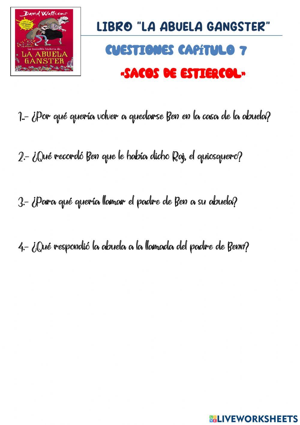 Capitulo 7 la a… | Free Interactive Worksheets | 2216005