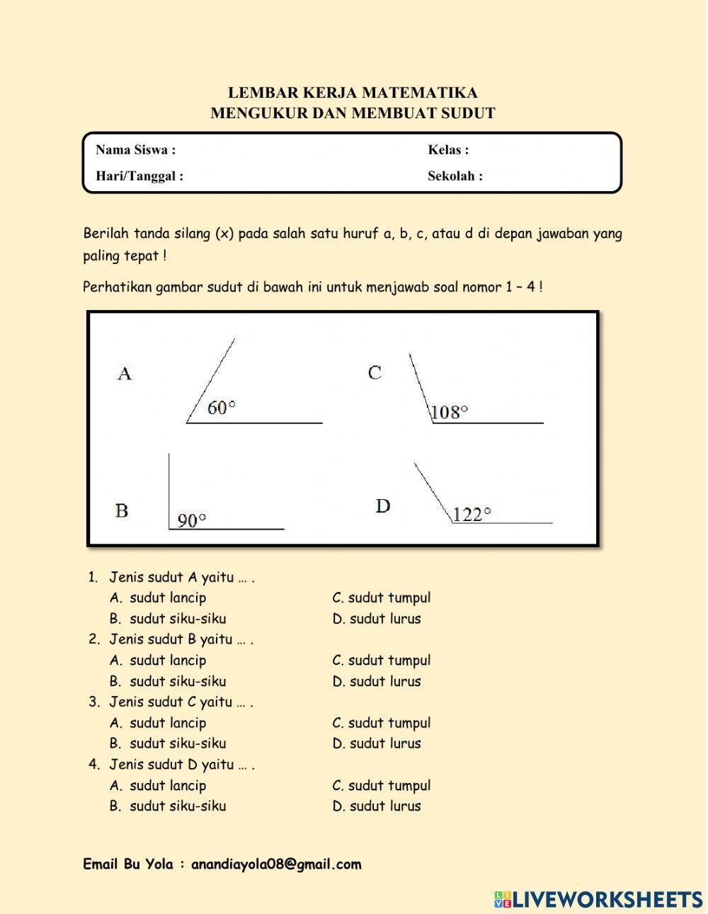 2216523 | Latihan Matematika Sudut | Yola Anandia