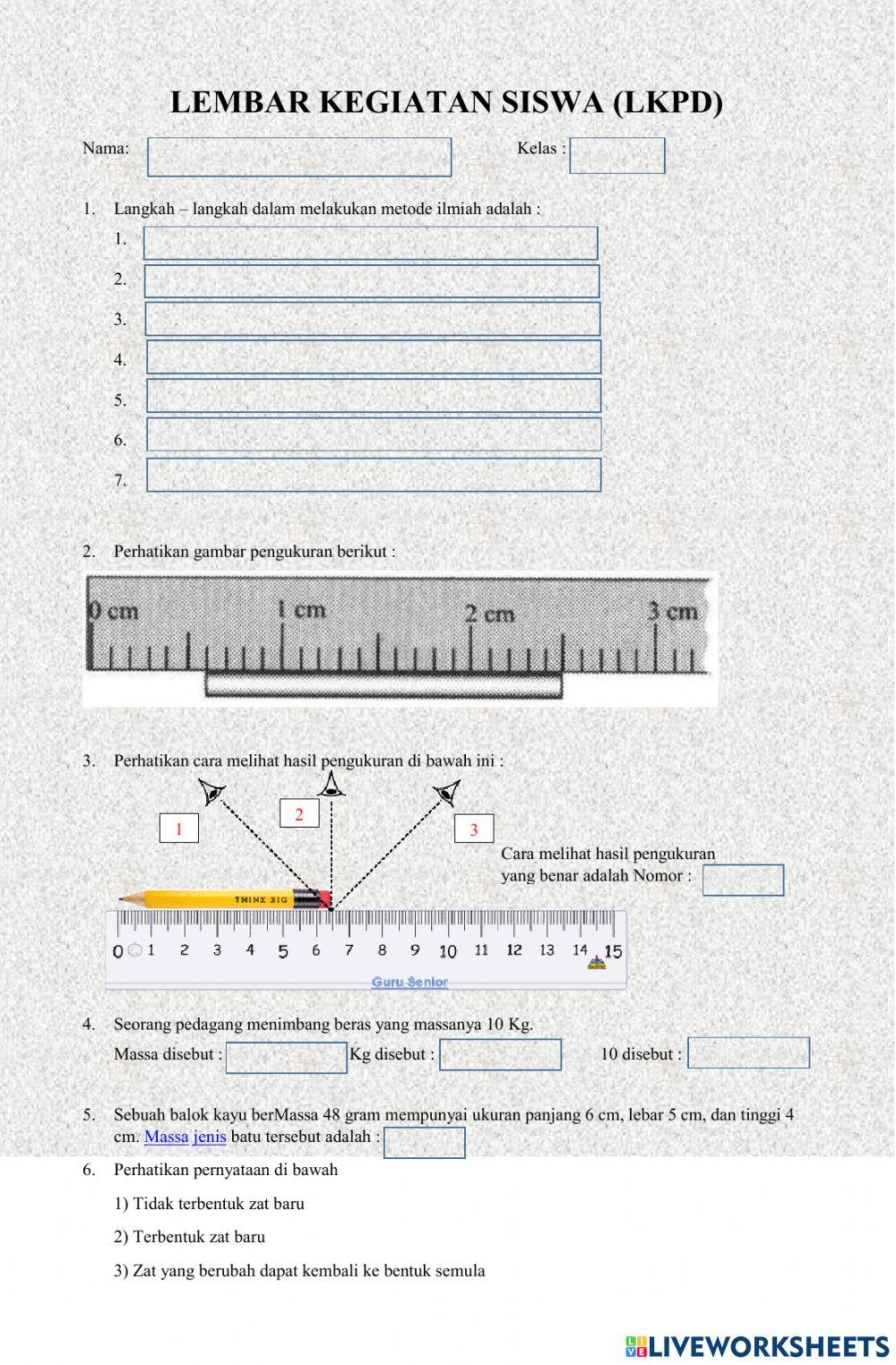 Latihan PAS 7 2217080 | Faizin | Live Worksheets