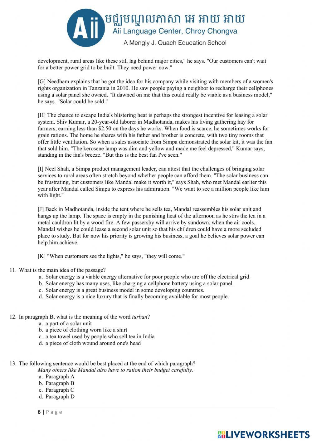 Gep 11b quiz 2 worksheet | Live Worksheets