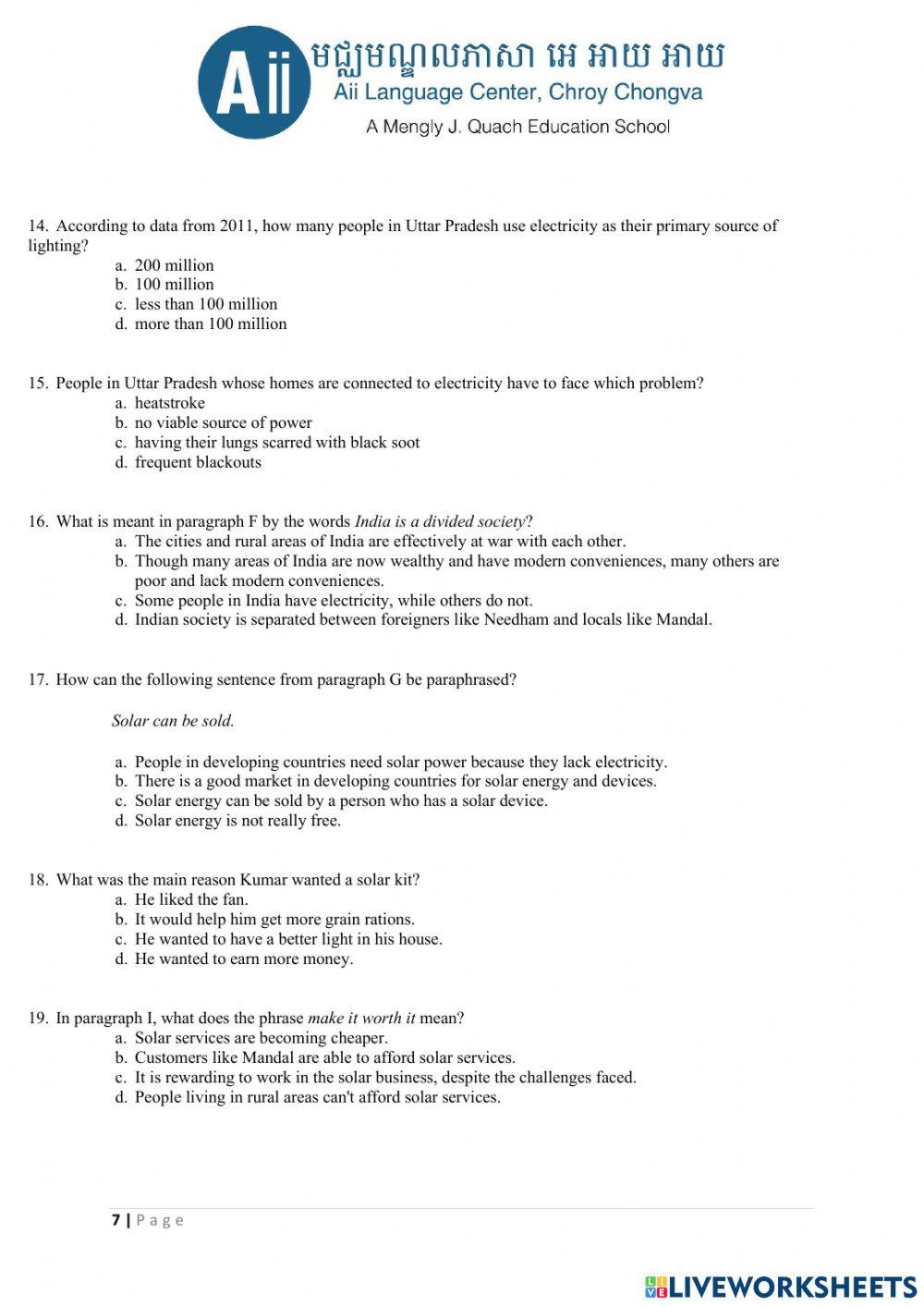 Gep 11b quiz 2 worksheet | Live Worksheets