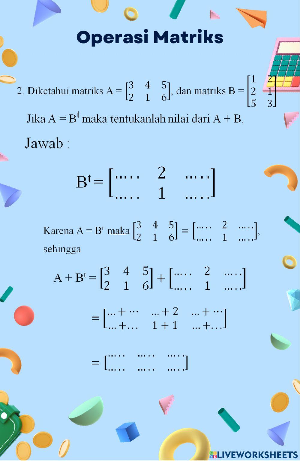 2197723 | LKPD Operasi Matriks | Shindy Melinia Kotte