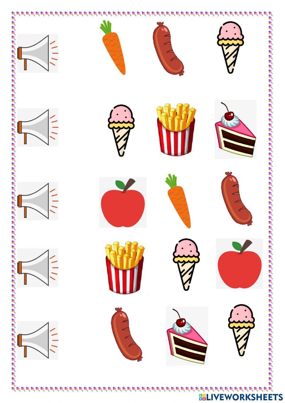 Unit 7: I'm hungry online exercise for | Live Worksheets