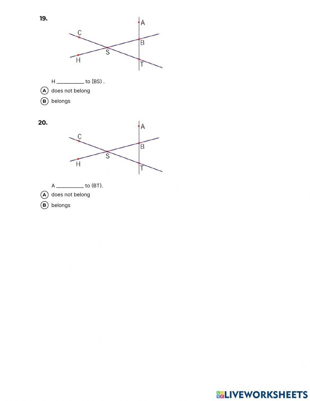Remarkable Line… | Free Interactive Worksheets | 5364722