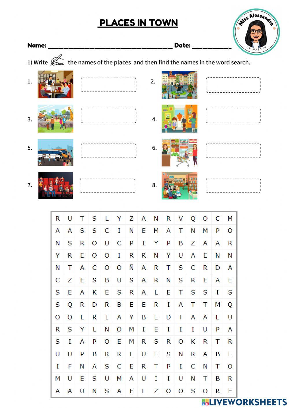2198693 | Places in town | UPMCHILDREN | LiveWorksheets