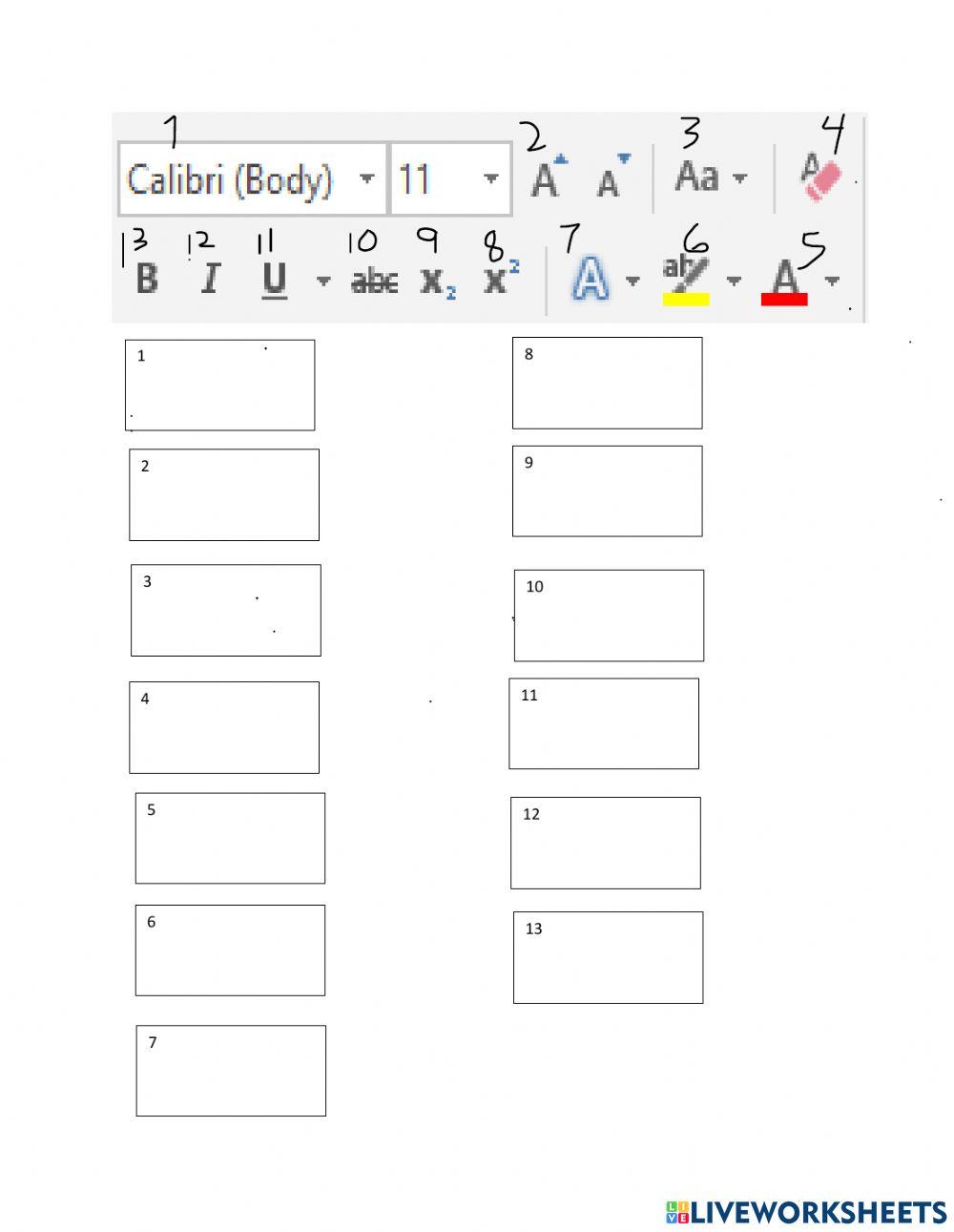 Formatting tools 2049 | mishymorales | Live Worksheets