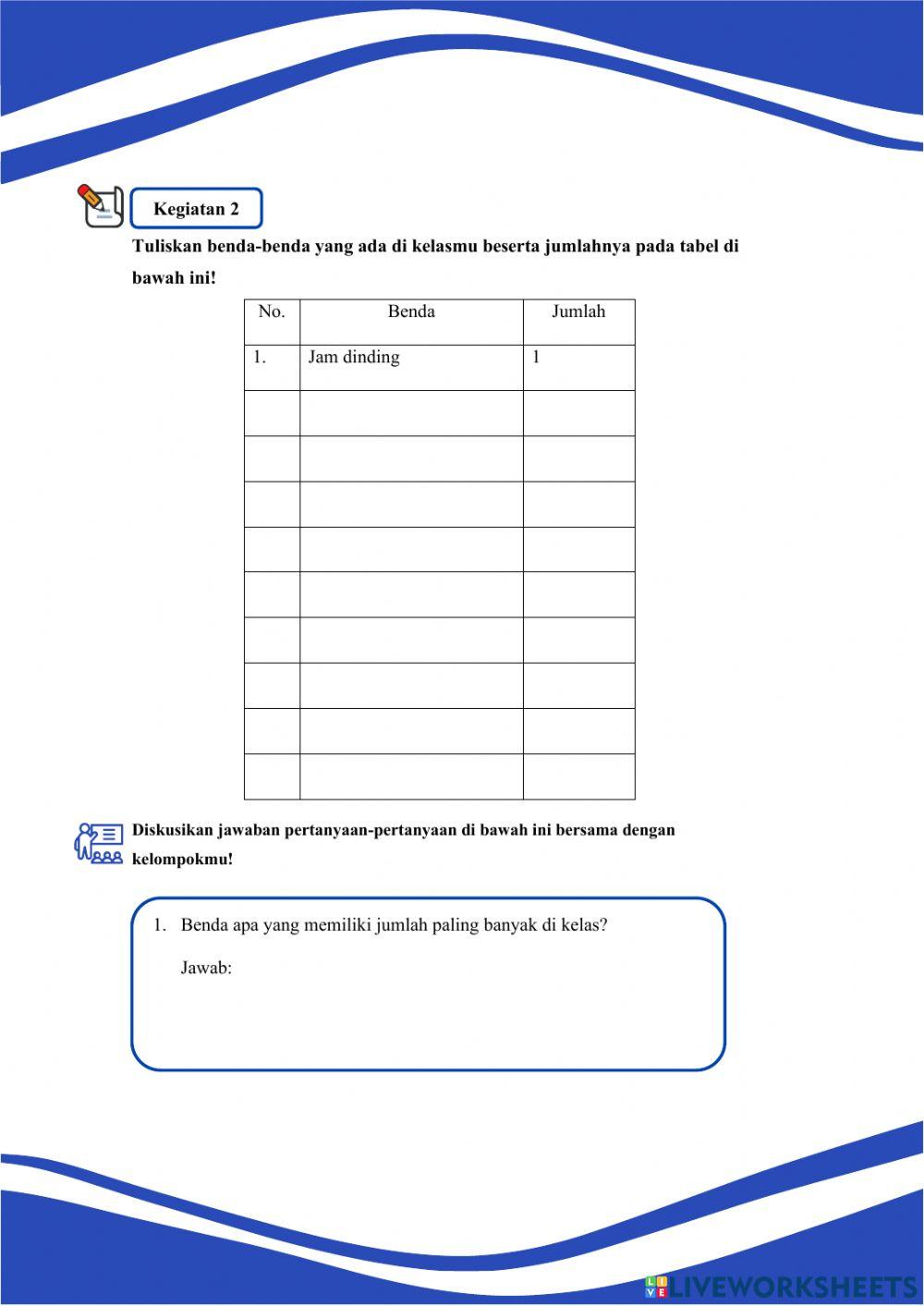 Lembar Kerja Peserta Didik Modus worksheet | Live Worksheets