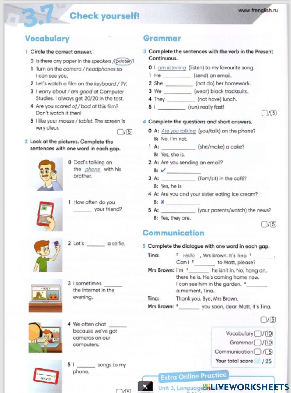 Technology online exercise for 6 | Live Worksheets