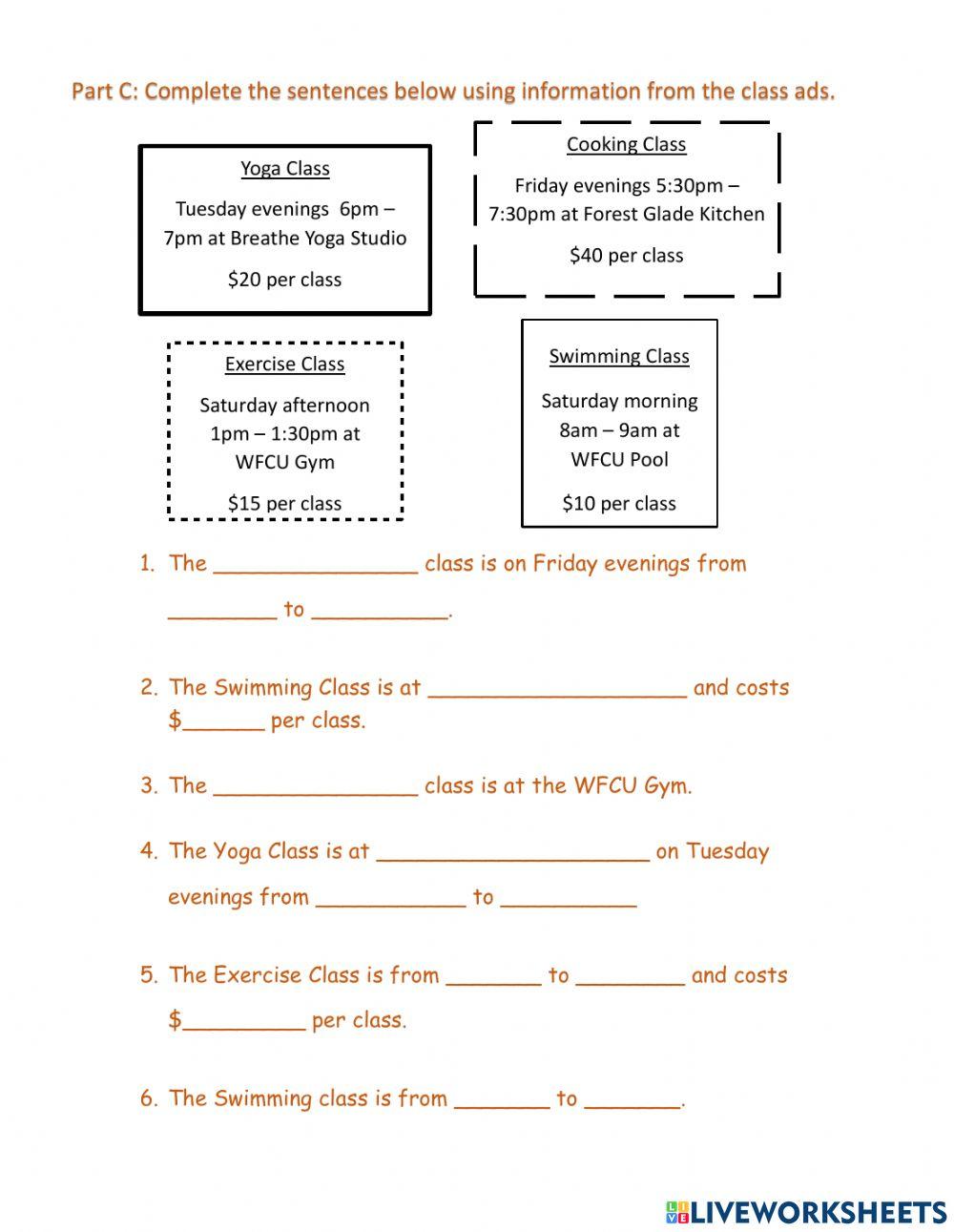 Jon a Class email 2 worksheet | Live Worksheets