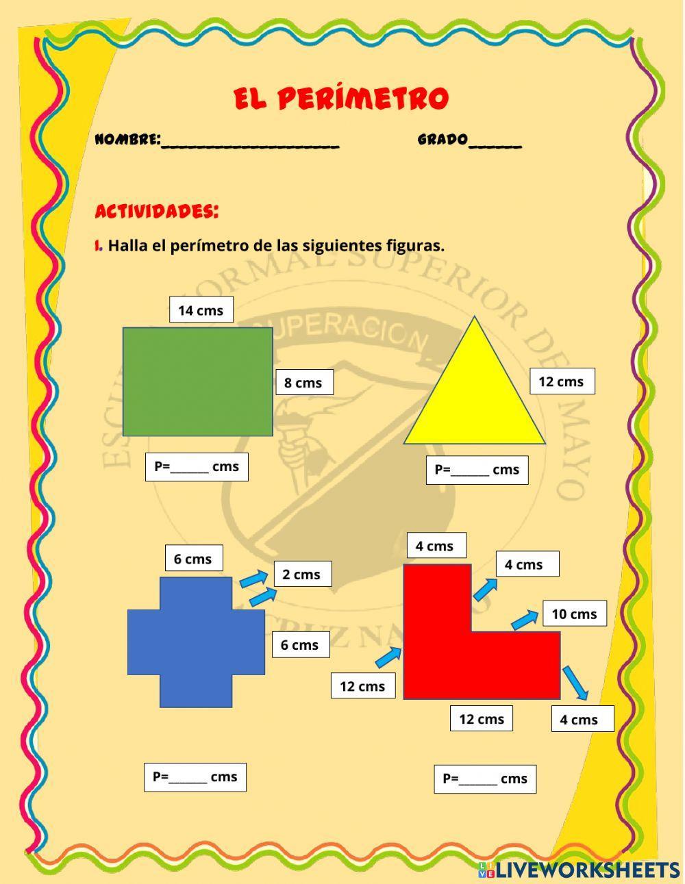 2218766 | El Perímetro de Figuras Planas | Edixon Diaz