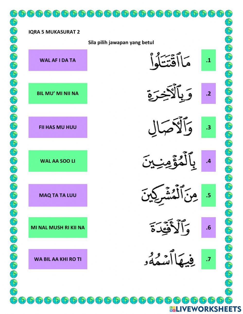 Iqra Mukasurat Worksheet Live Worksheets, 43% OFF Iqra Mukasurat Worksheet Live Worksheets, 43% OFF