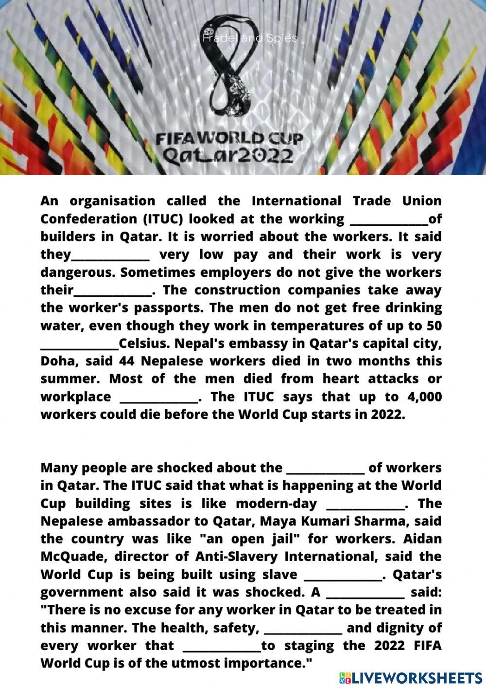 Qatar - modern slavery 2132 | Isadora Butyńska | Live