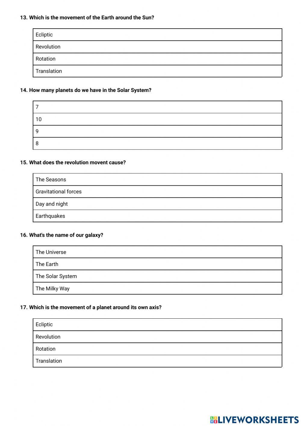 1st Term Exam interactive worksheet | Live Worksheets