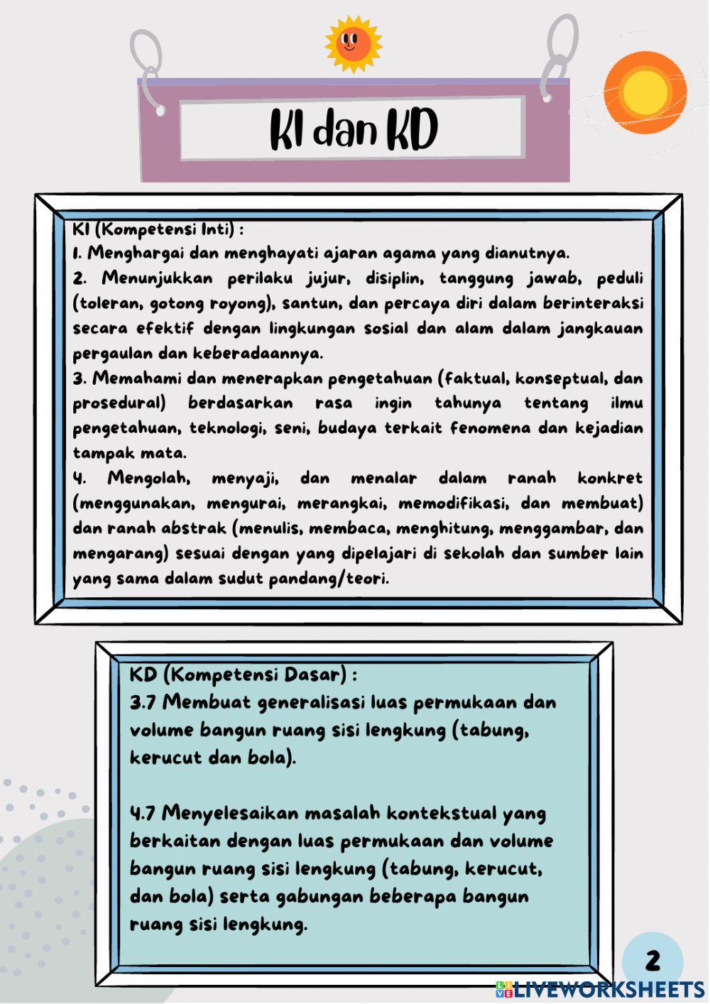 E-LKPD Part 1 activity | Live Worksheets