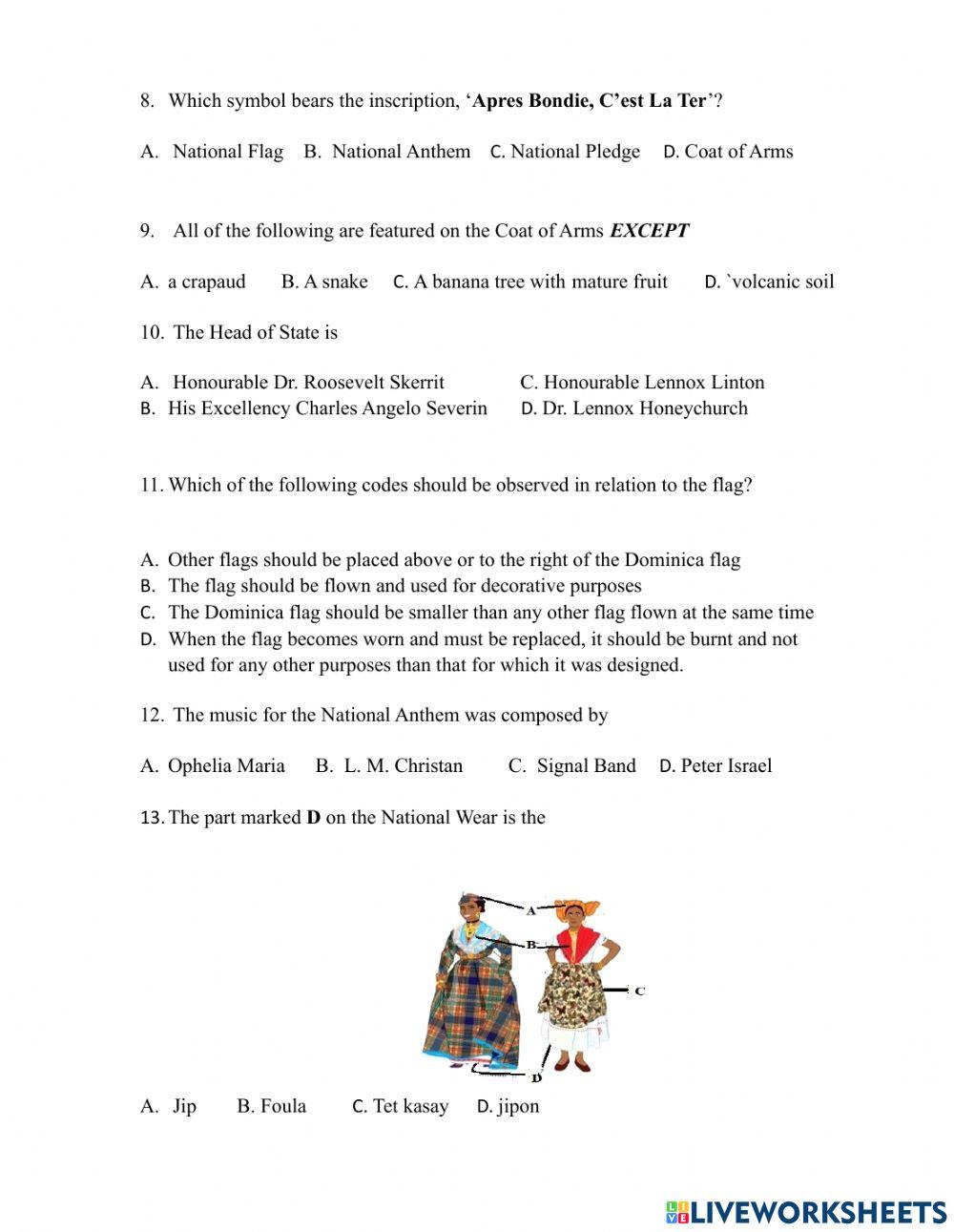 Patriotism Grade 5 and 6 2212 | Sheba Francis | Live