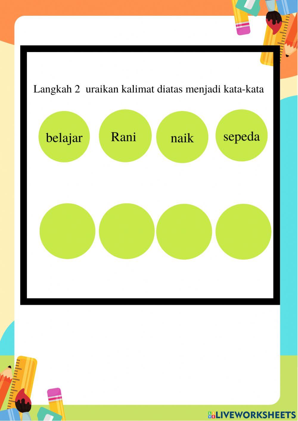 Membaca worksheet for 1 | Live Worksheets
