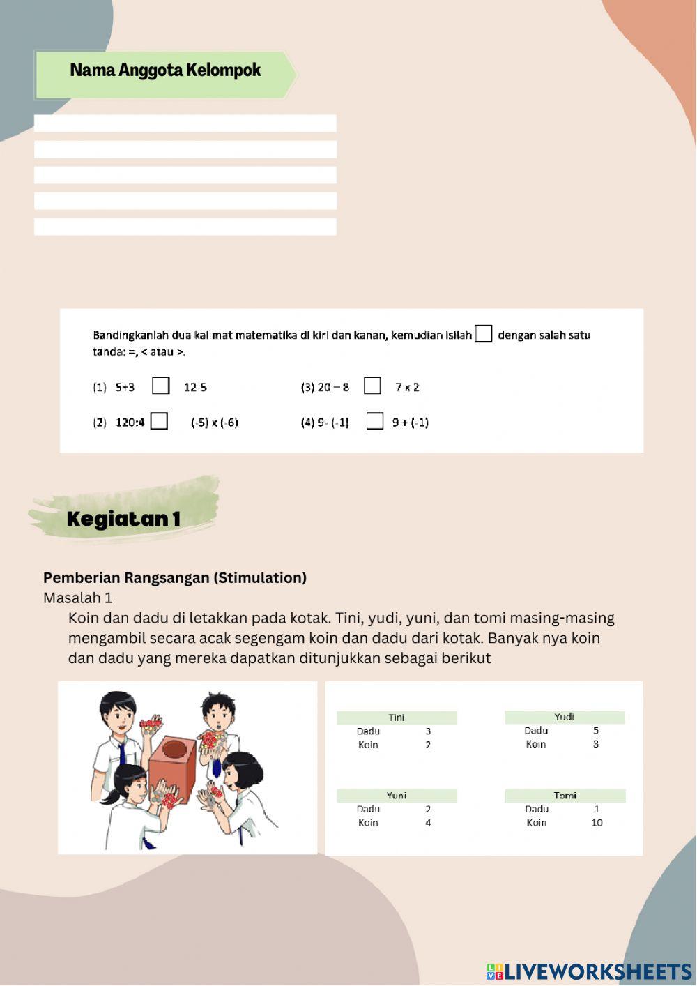 Cal | Free Interactive Worksheets | 2221059