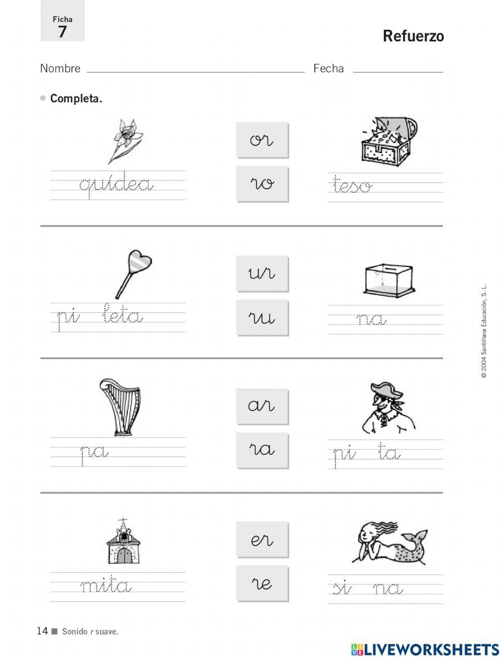 Ro, Or worksheet | Live Worksheets