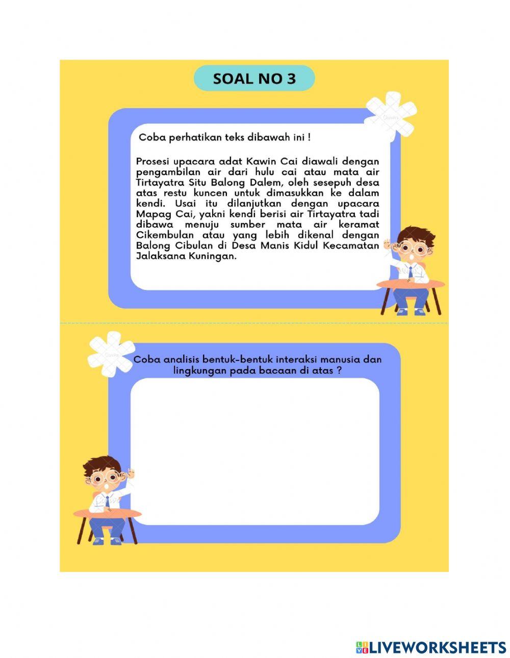 Ips online exercise for KELAS 5 | Live Worksheets