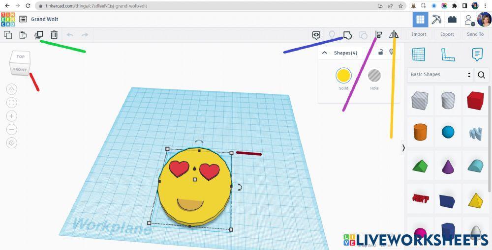 2221391 | Tinkercad 3-D моделювання | Бліняєва Світлана