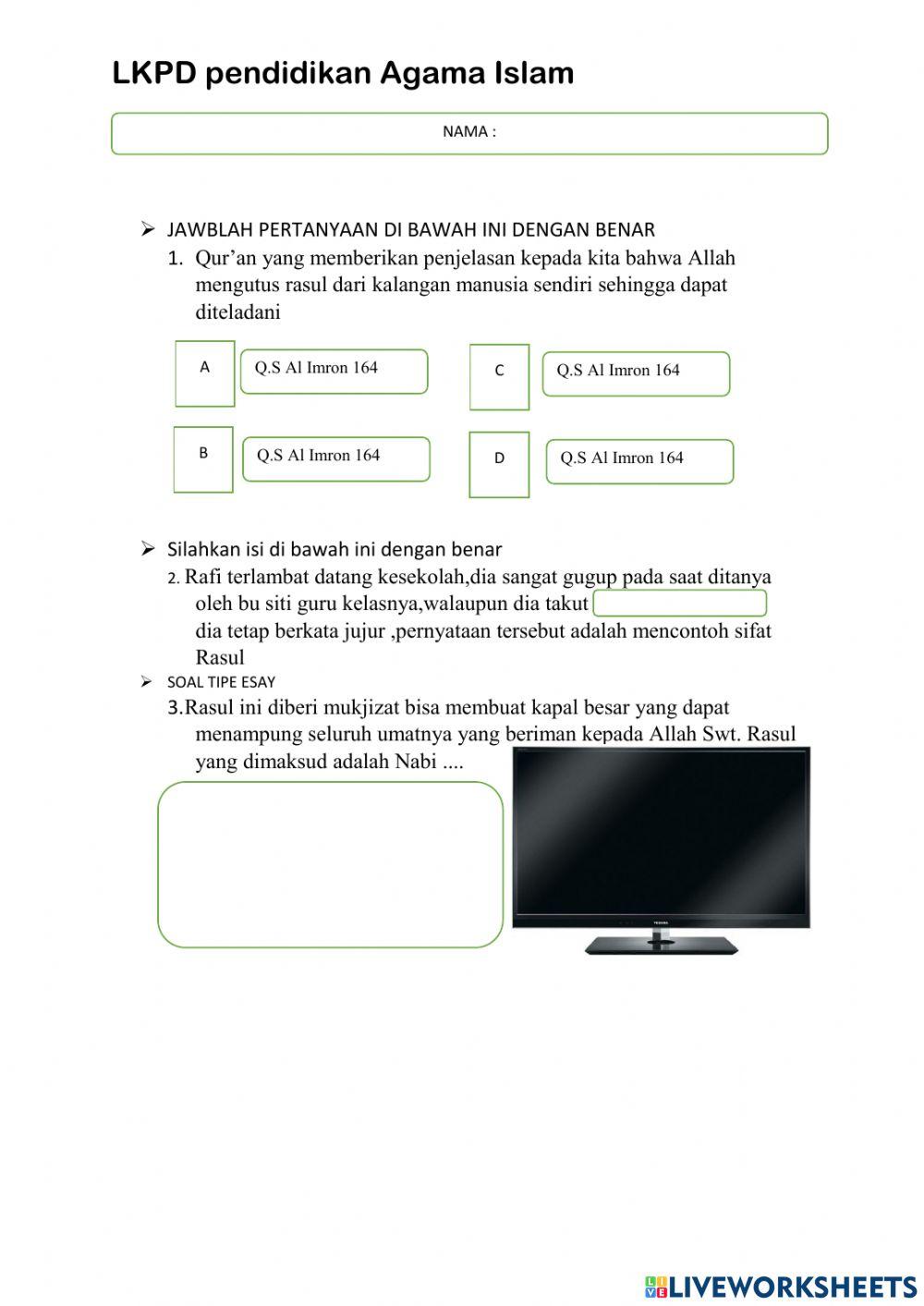 Lkpd online exercise for VII | Live Worksheets