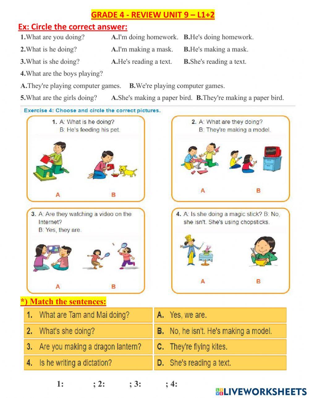 G4-u9 l1+2 dg 27.11 worksheet | Live Worksheets