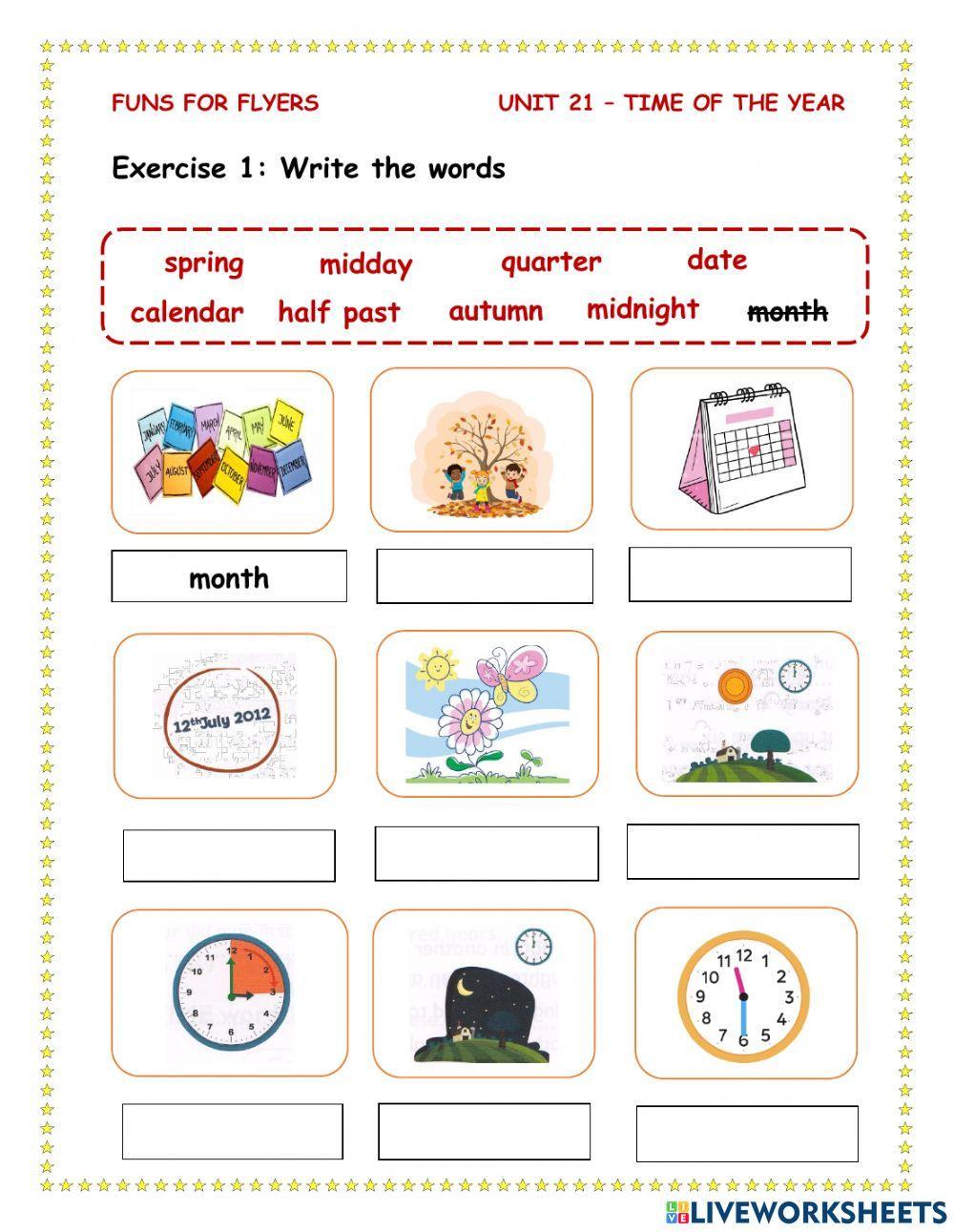 Fun For Flyers … | Free Interactive Worksheets | 2221766