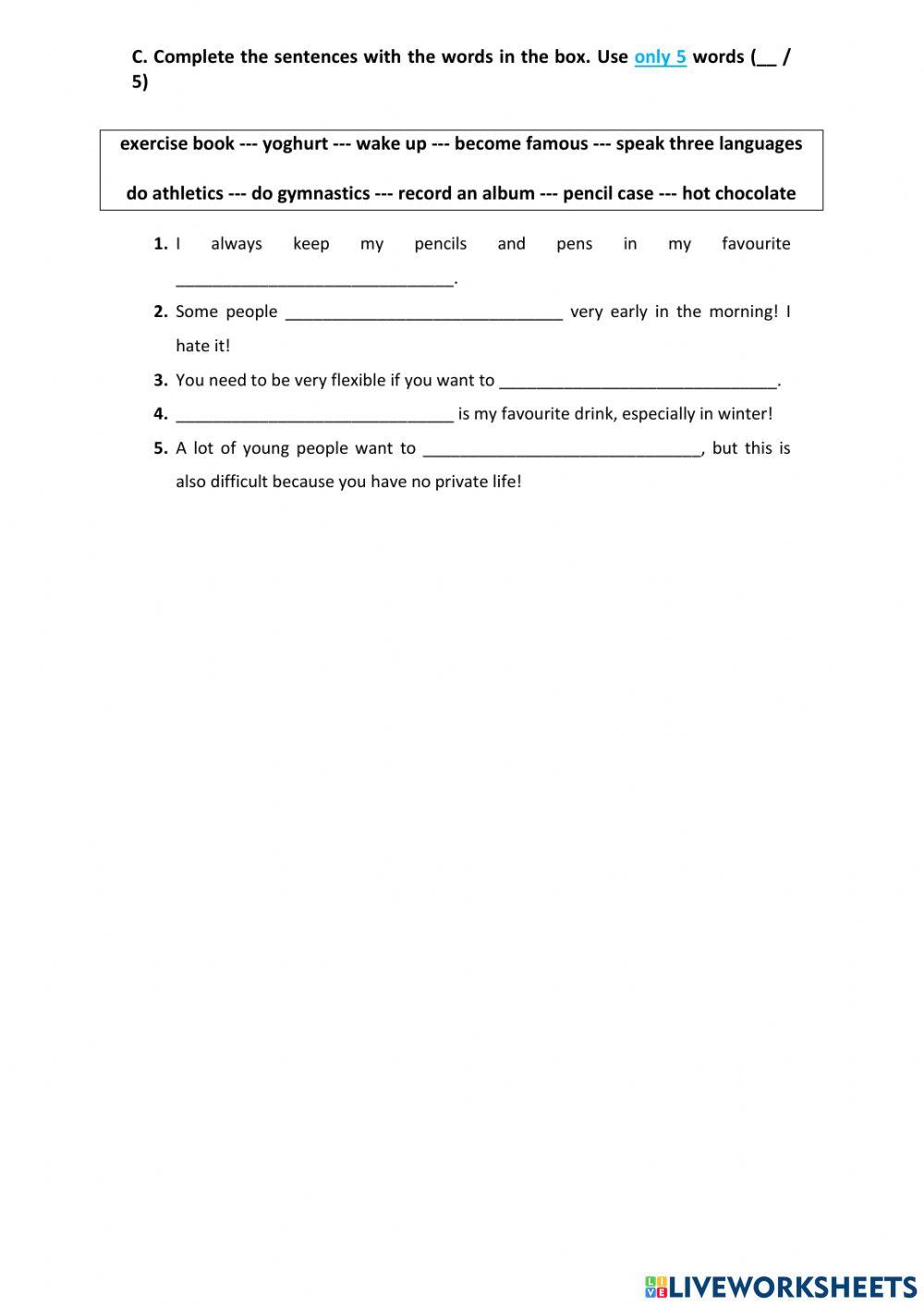 2103989 | Elementary - t1 - ve | memato | LiveWorksheets