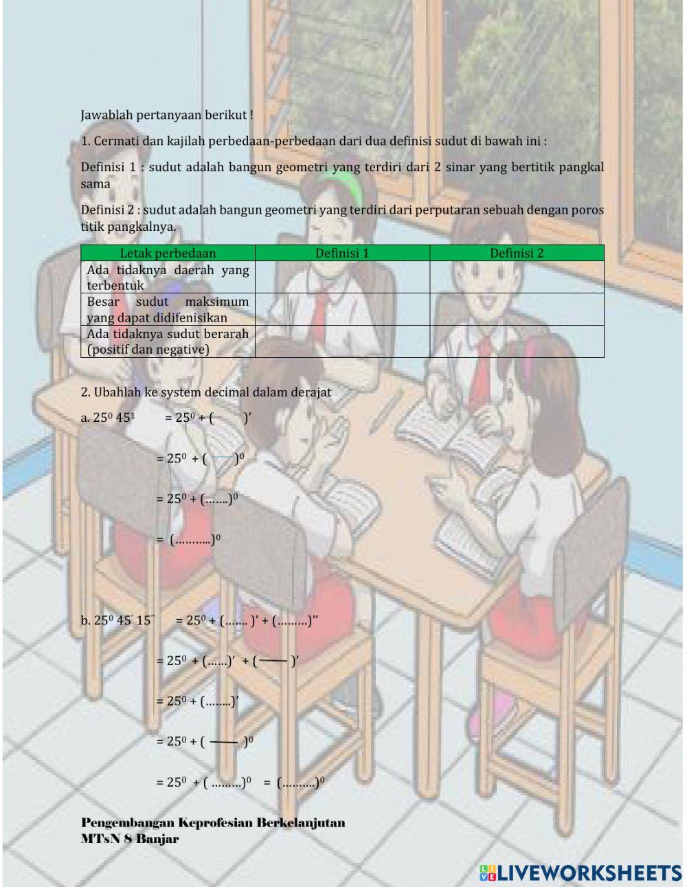 PKB MTsN 8 Banjar worksheet | Live Worksheets