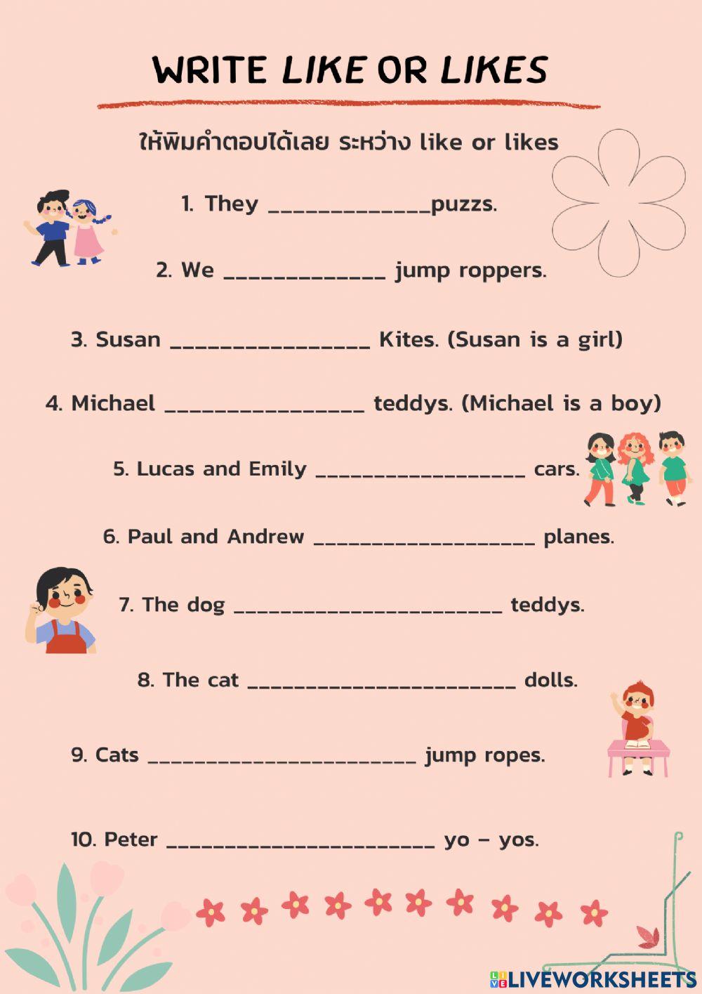 3651194-verb-like-likes-takkaty-liveworksheets