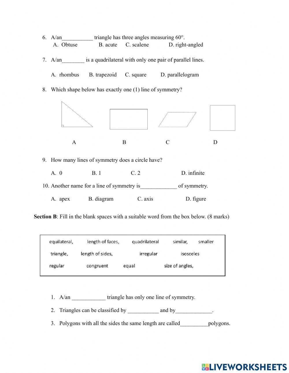 Grade 5 and 6 P… | Free Interactive Worksheets | 3651214