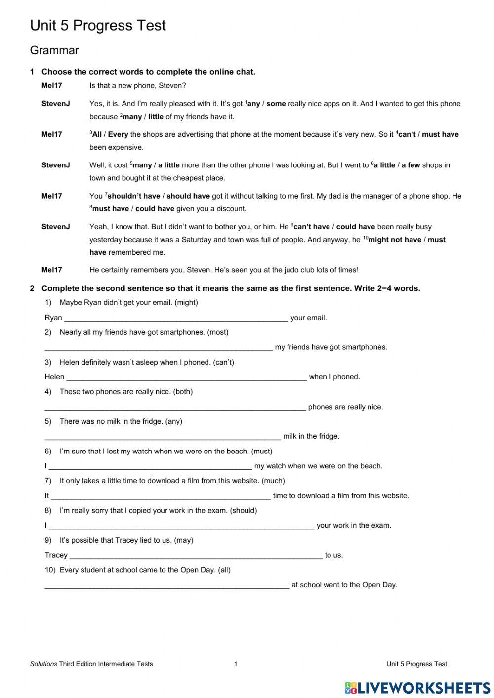 5369048 | Class 10 a. Progress test 5 | KristinaMin