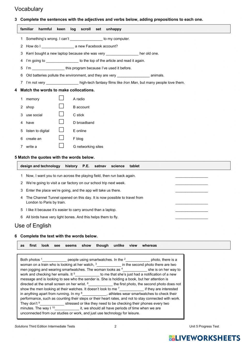 5369048 | Class 10 a. Progress test 5 | KristinaMin
