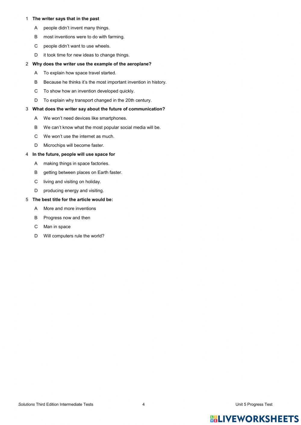 5369048 | Class 10 a. Progress test 5 | KristinaMin