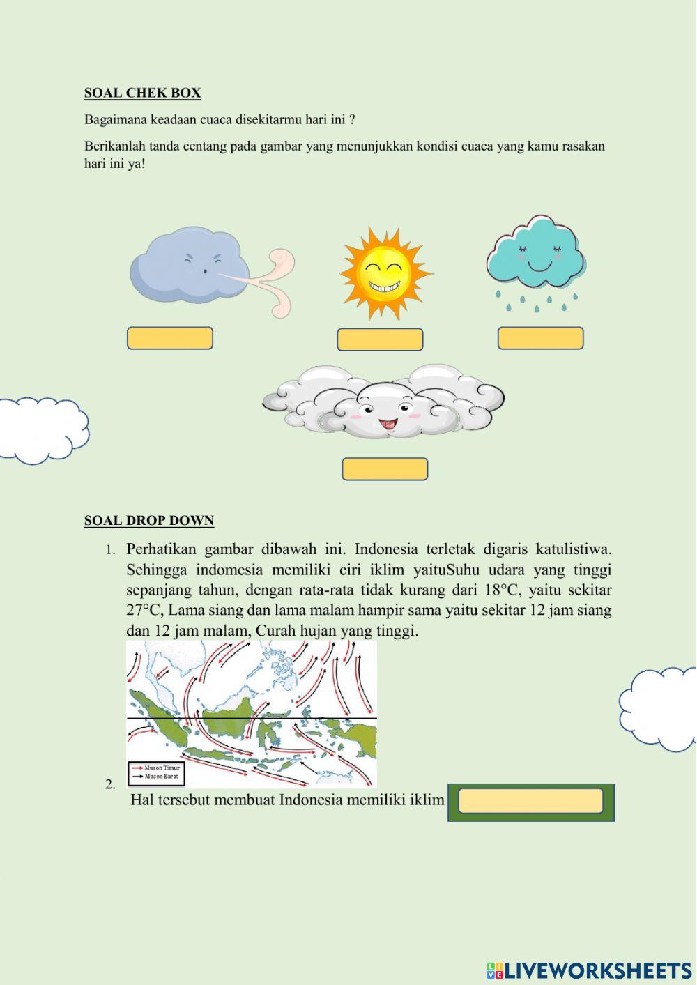 2224485 | Cuaca | Aprilia Rahmi | LiveWorksheets