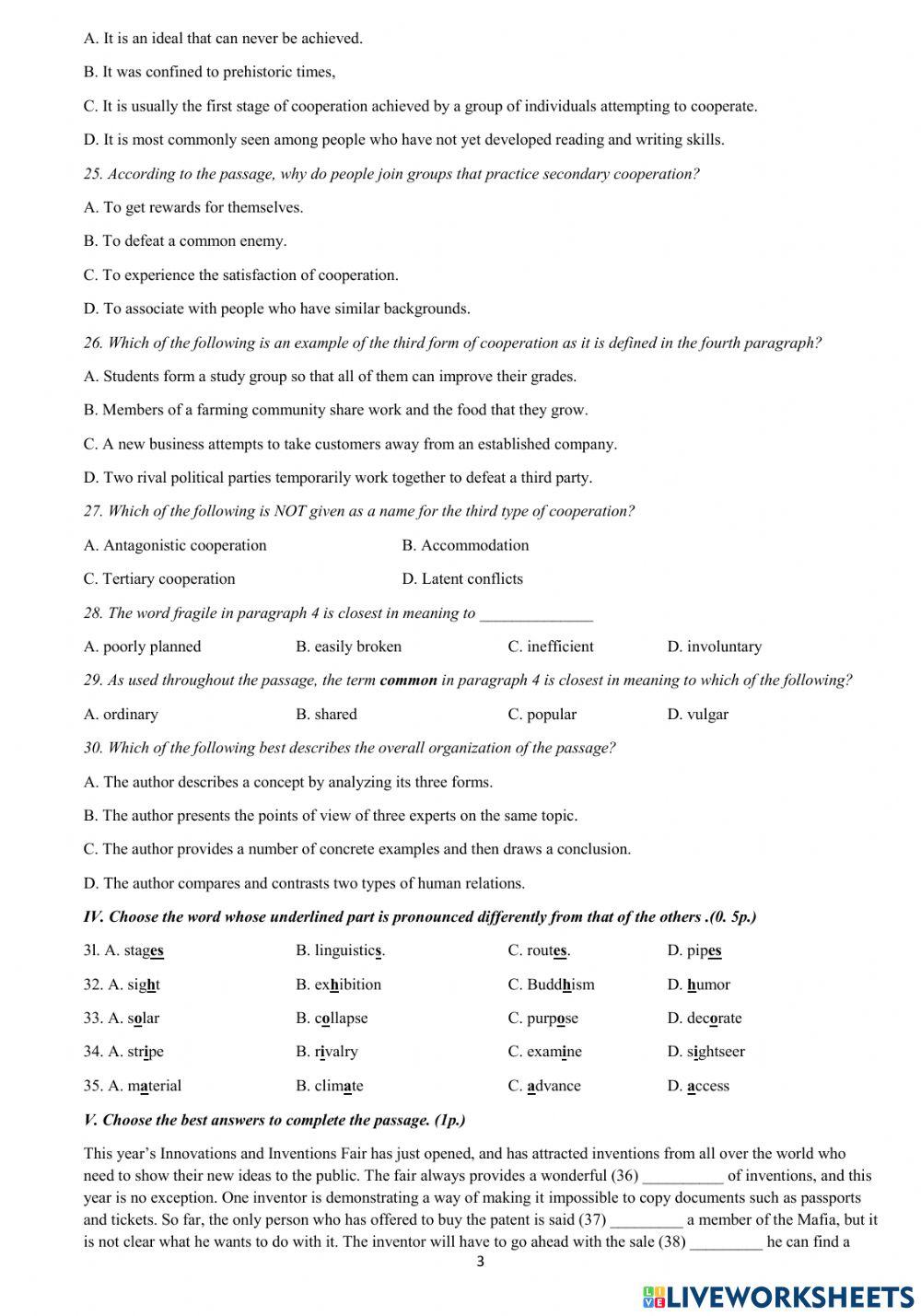 De CSP 2012 6916576 | ngoctu3108 | LiveWorksheets