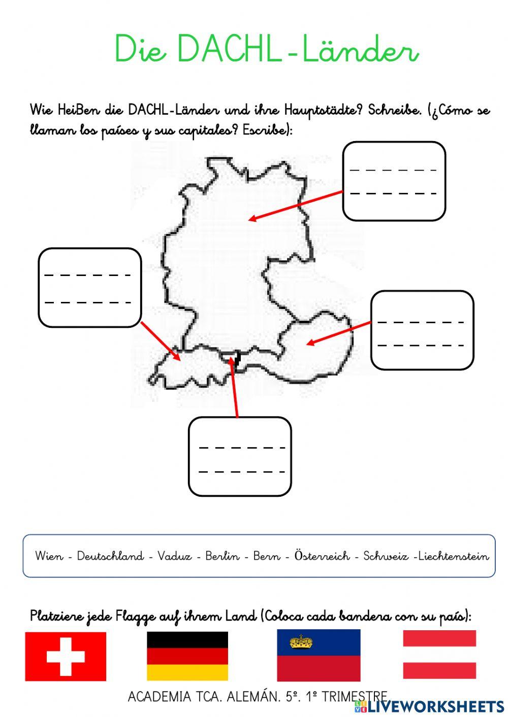 Dachl-Länden worksheet | Live Worksheets