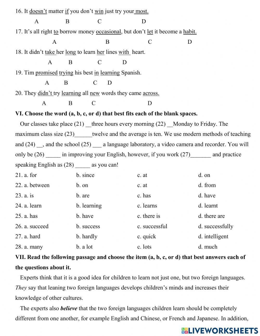 G8-u5-T3-mlh-TN worksheet | Live Worksheets