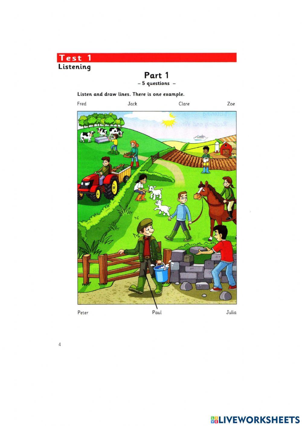 Movers (Listeni… | Free Interactive Worksheets | 2225882