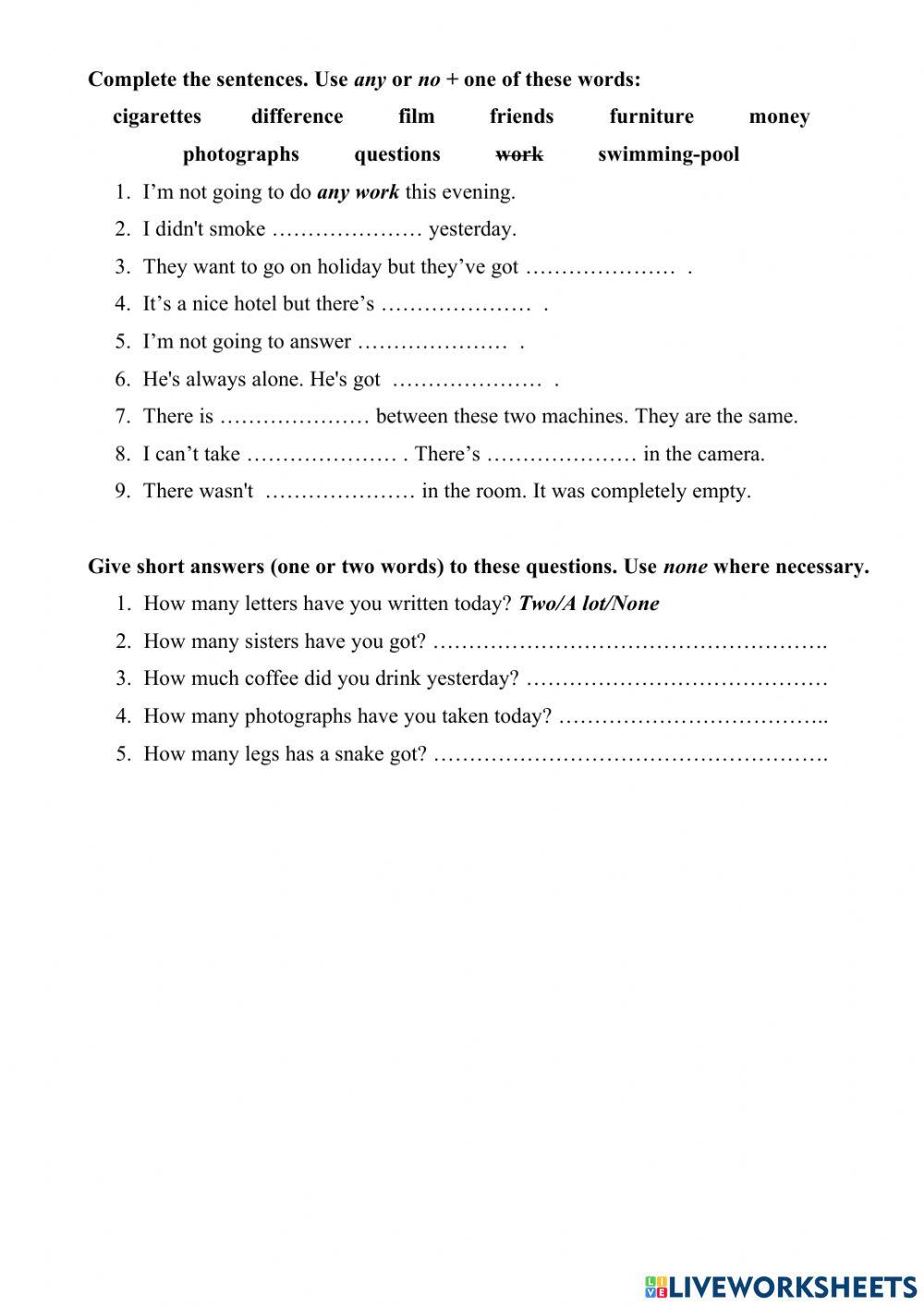 Unit 71 not+any, no, none 2754 | EagleEnglish | Live