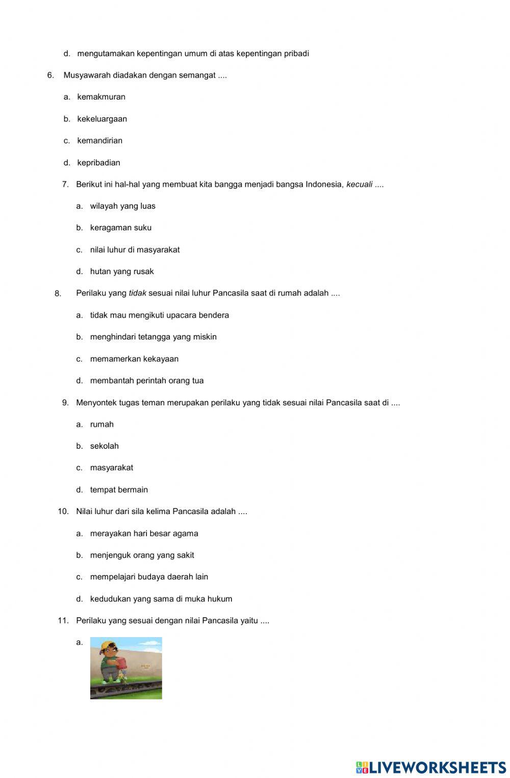 Pkn 5 worksheet | Live Worksheets