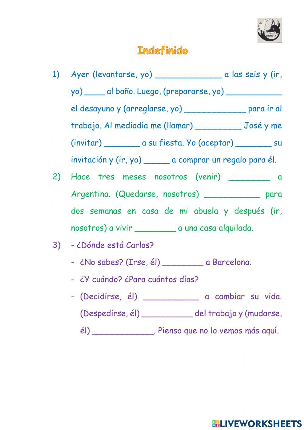 2226373 | Indefinido | clasesele | LiveWorksheets