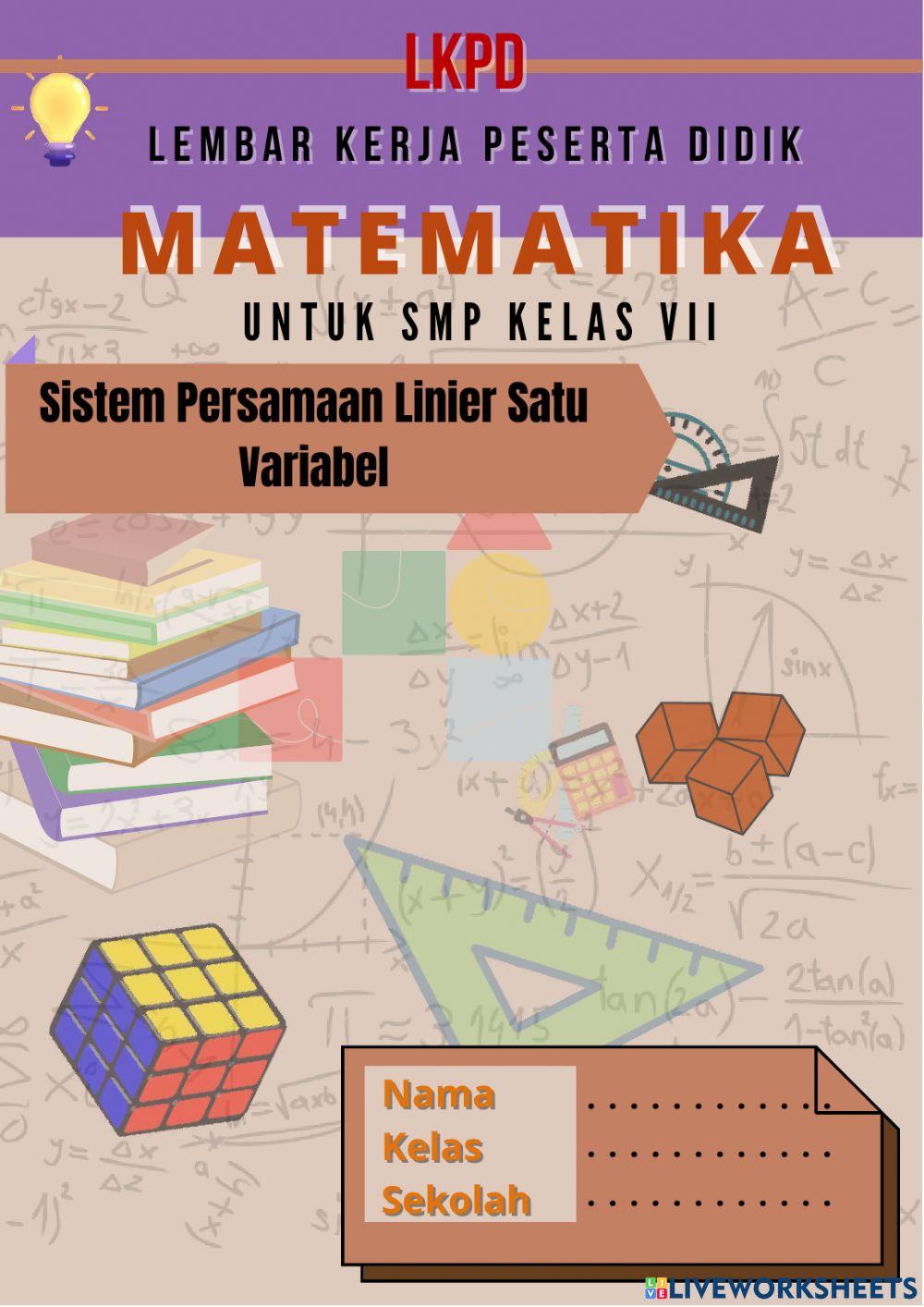 Lkpd splsv 2227043 | Lidia Yuspira | Live Worksheets