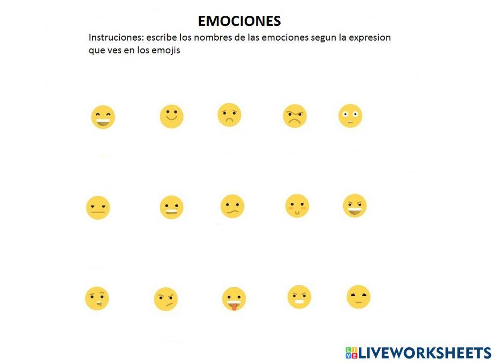 Emociones online exercise for 2do año | Live Worksheets