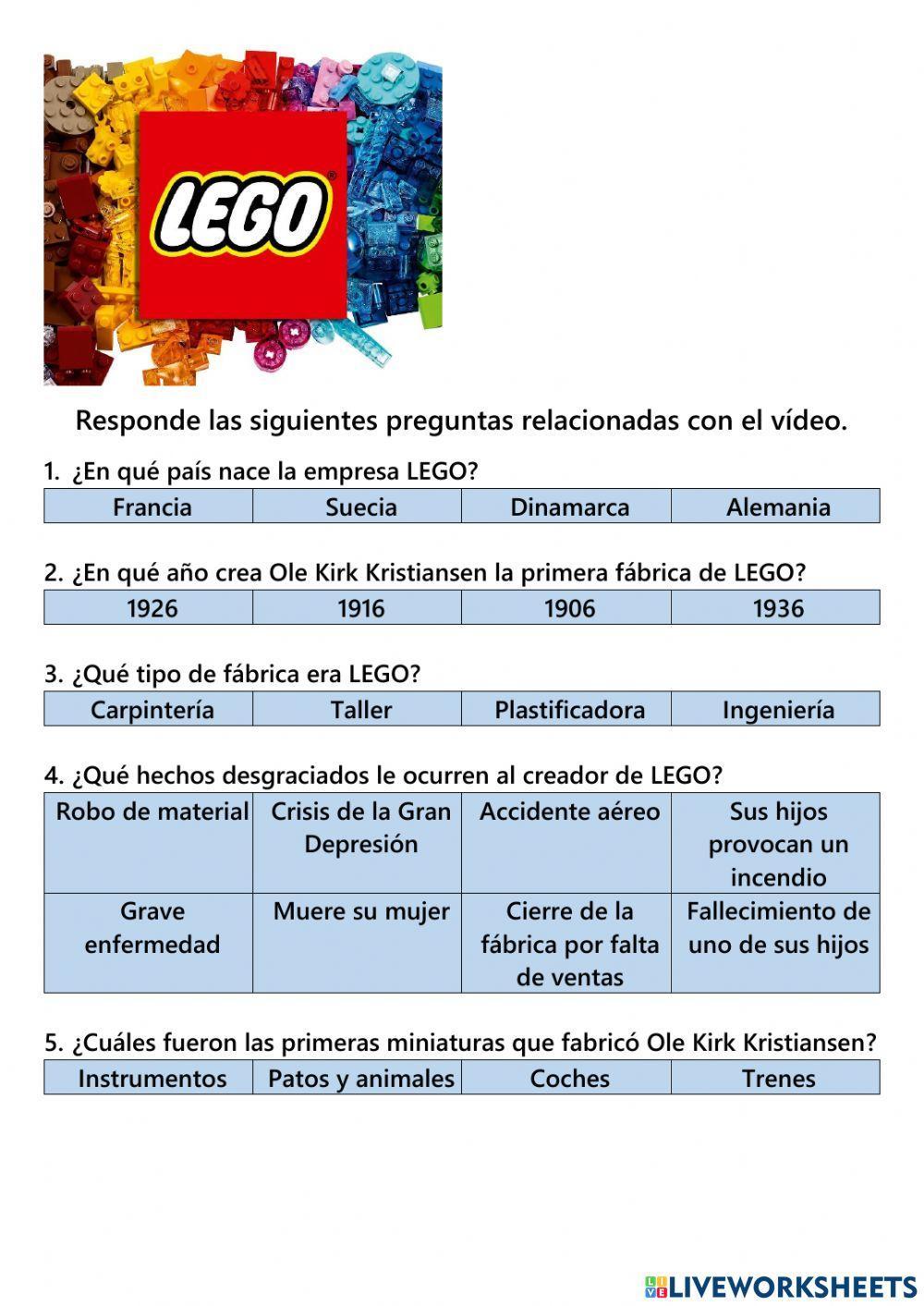 Lego | Free Interactive Worksheets | 2227998