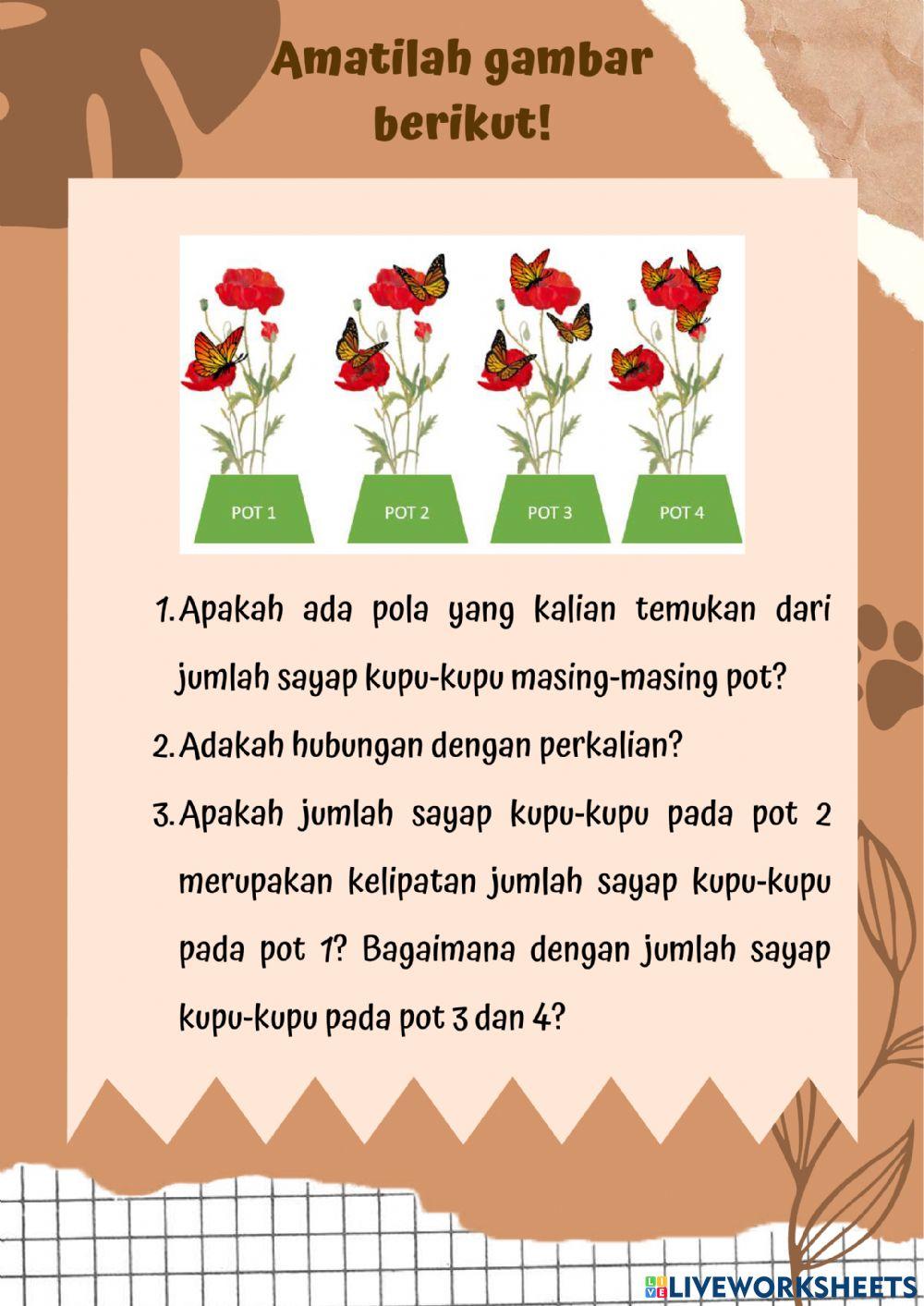 Bahan Ajar Kelipatan worksheet | Live Worksheets