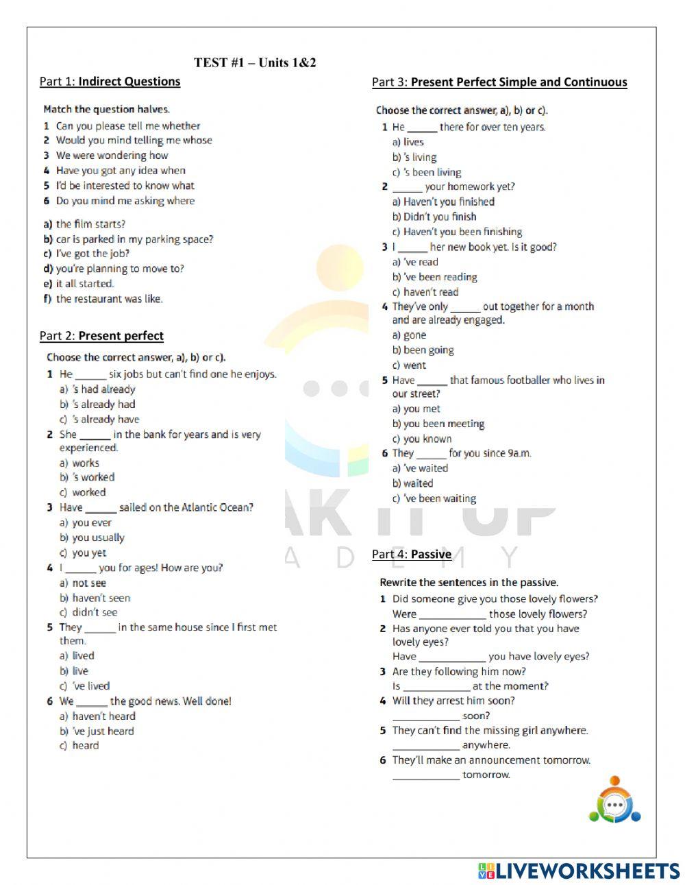 Upper-Intermedi… | Free Interactive Worksheets | 2163735