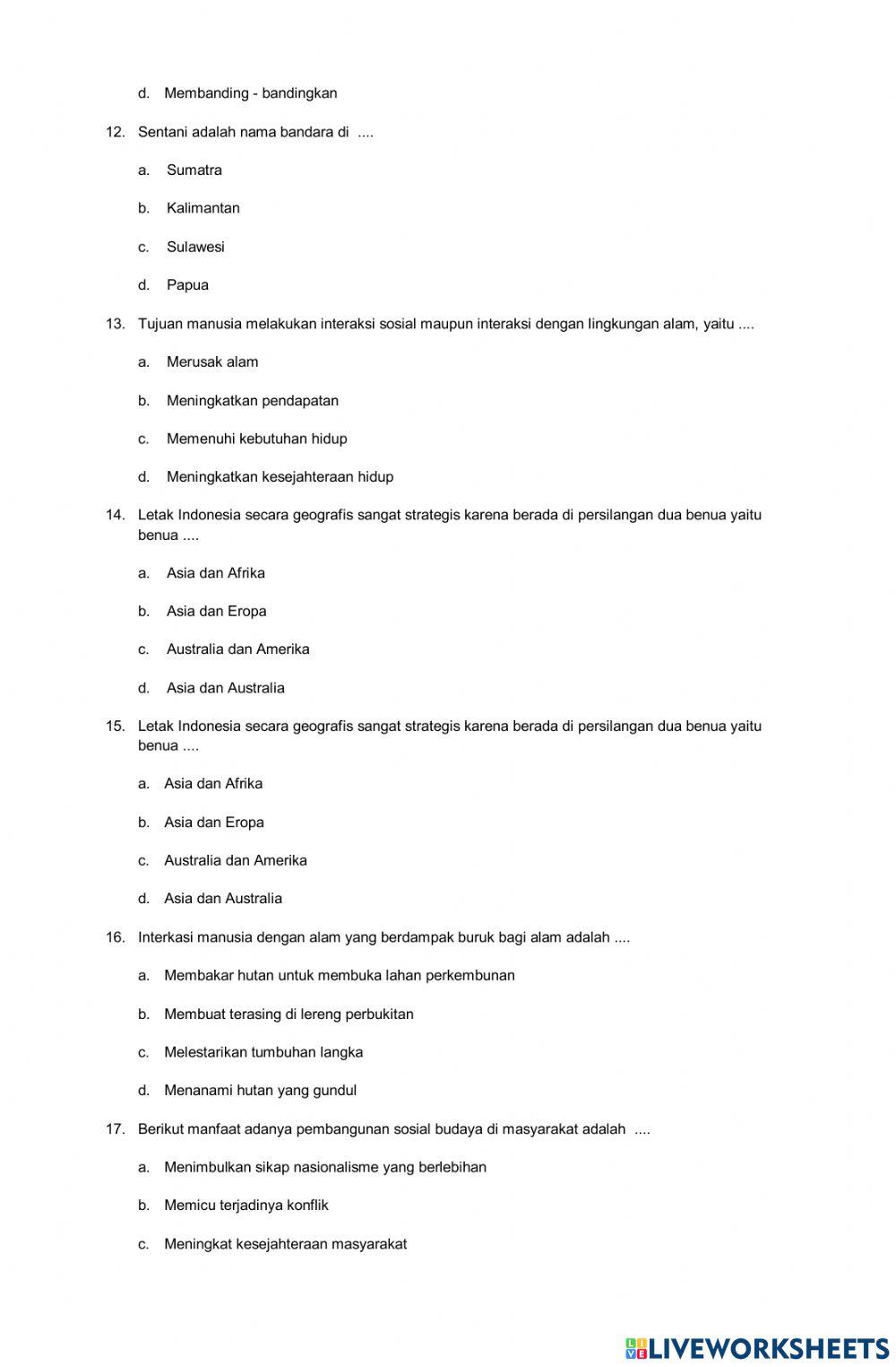 Ips 5 worksheet | Live Worksheets