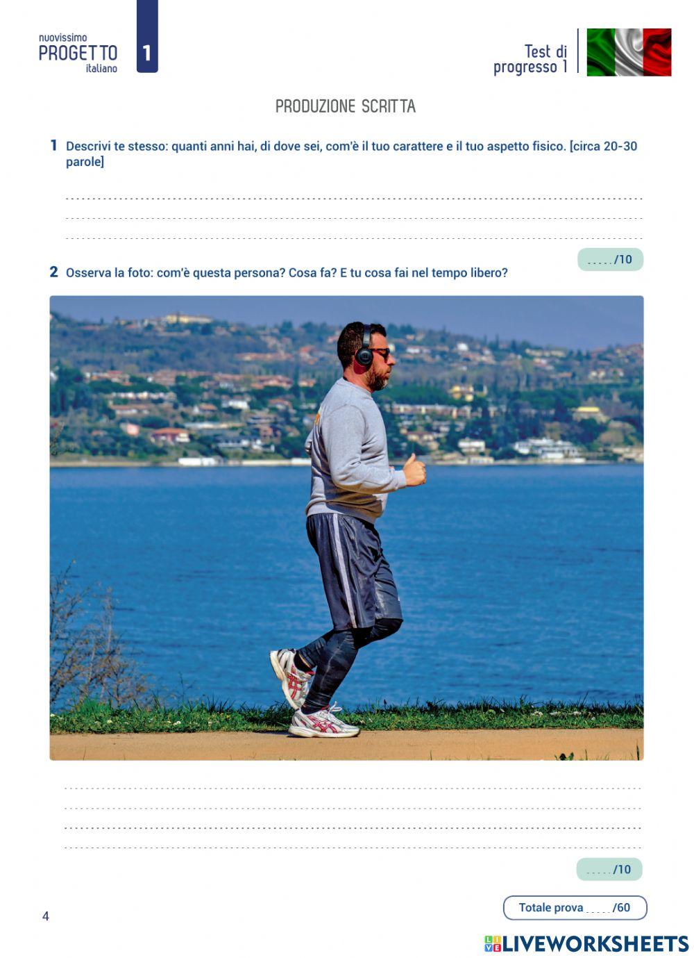 VERIFICA DI ITALIANO . COMPRENSIONE ORALE- SCRITTA E PROD. SCRITTA ...